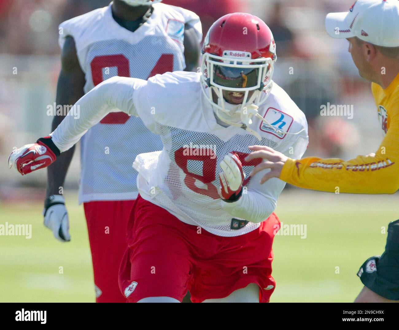 Kansas City Chiefs wide receiver Jon Baldwin (89) runs a drill during ...