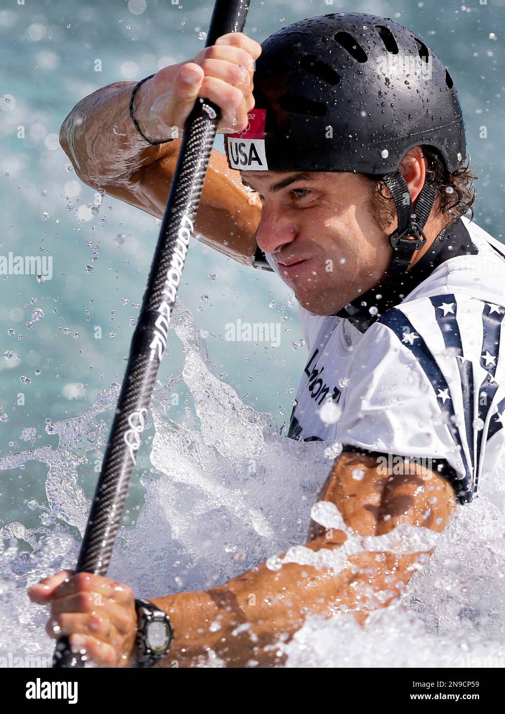 Scott Parsons of the United States during a training session for the ...