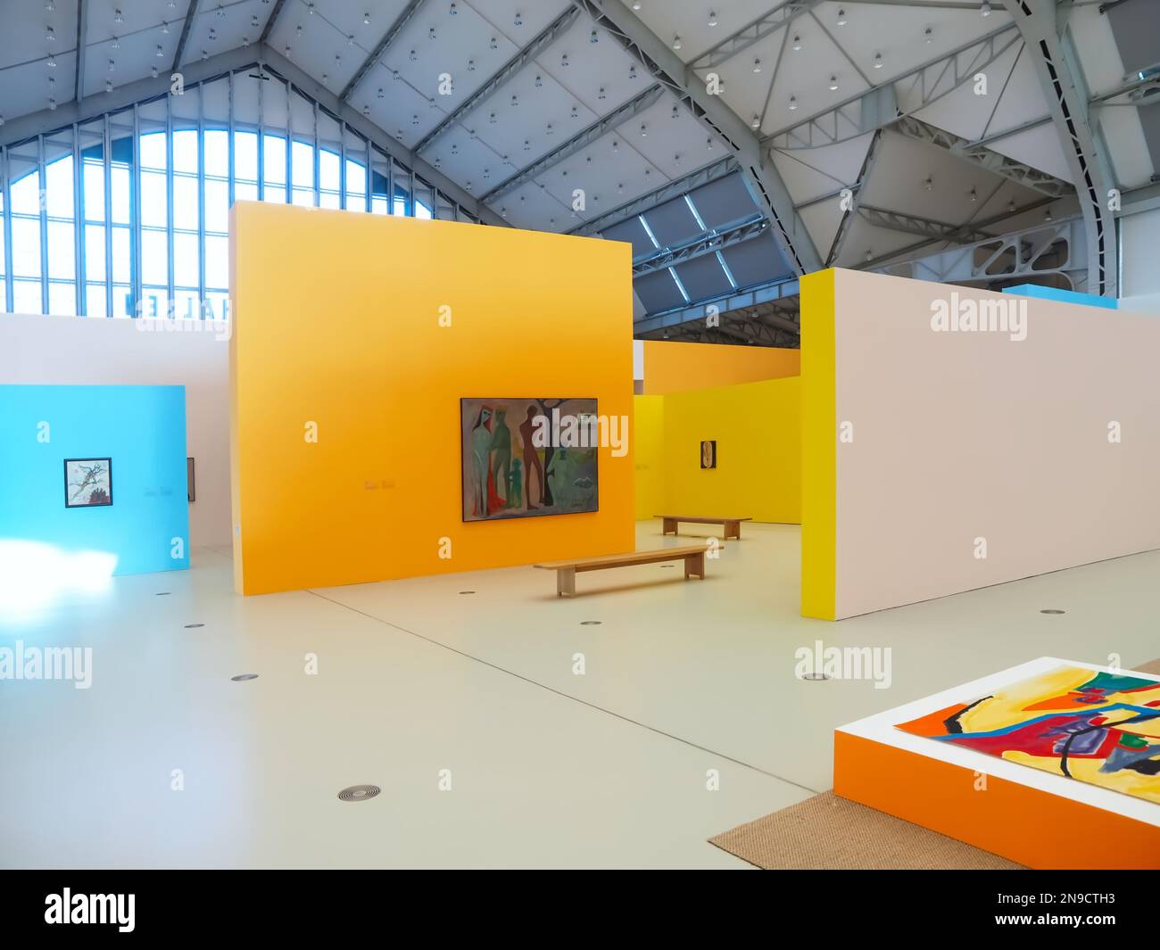 contemporary art collection of Deichtorhallen in Hamburg Stock Photo ...