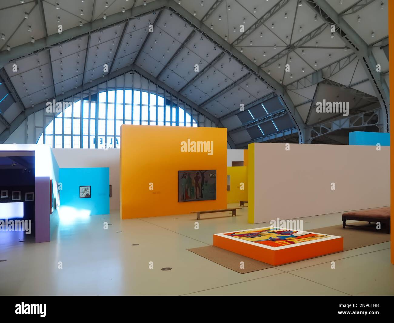 contemporary art collection of Deichtorhallen in Hamburg Stock Photo ...
