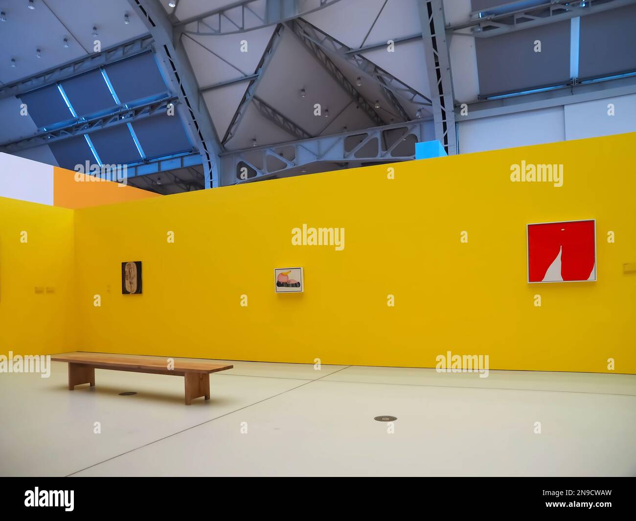 contemporary art collection of Deichtorhallen in Hamburg Stock Photo ...
