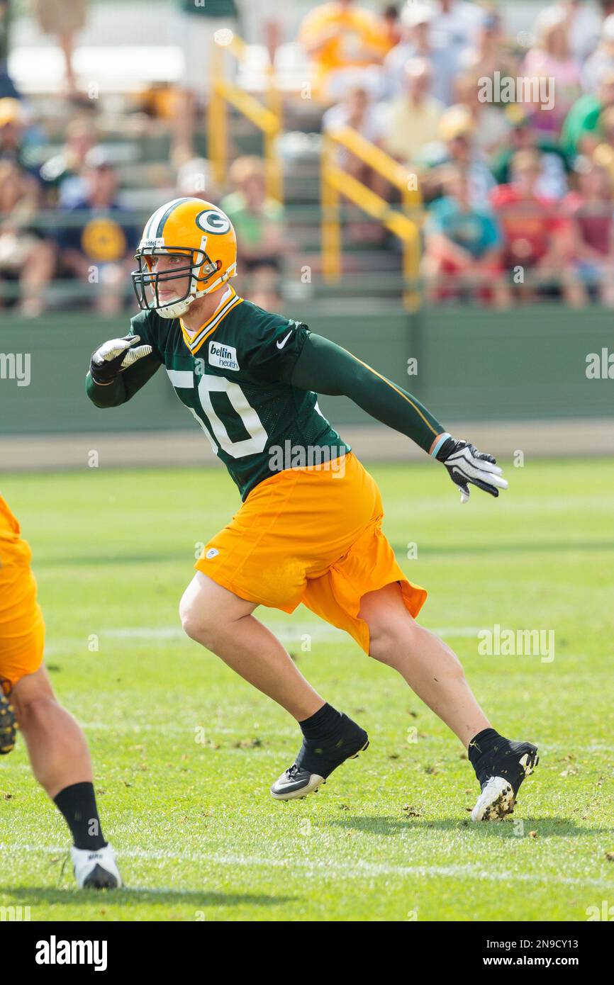 Green Bay Packers linebacker A.J. Hawk (50) during Green Bay Packers ...