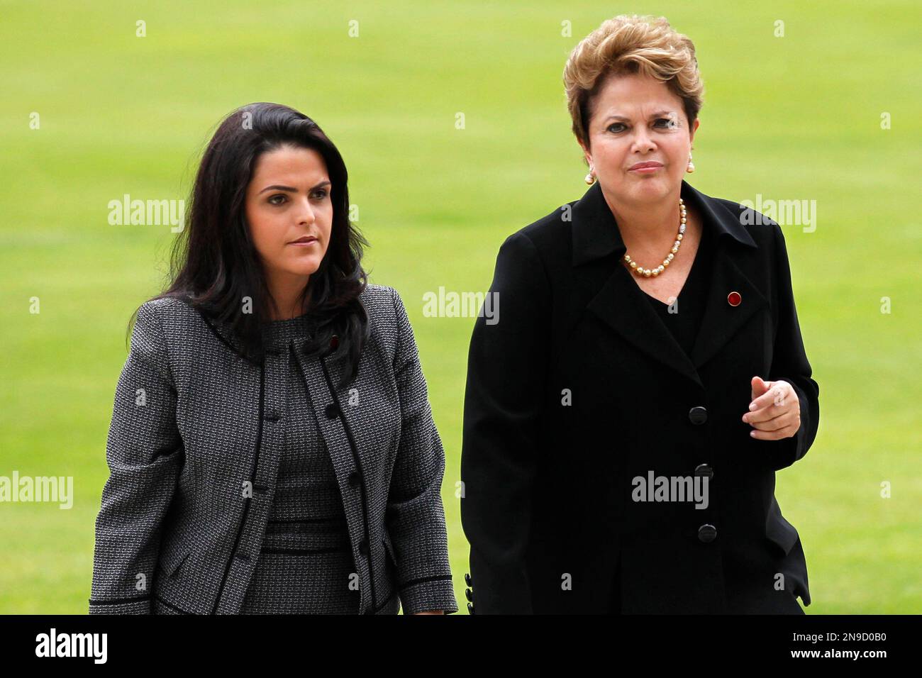 Brazilian president Dilma Rousseff, right, and daughter Paula arrive at ...