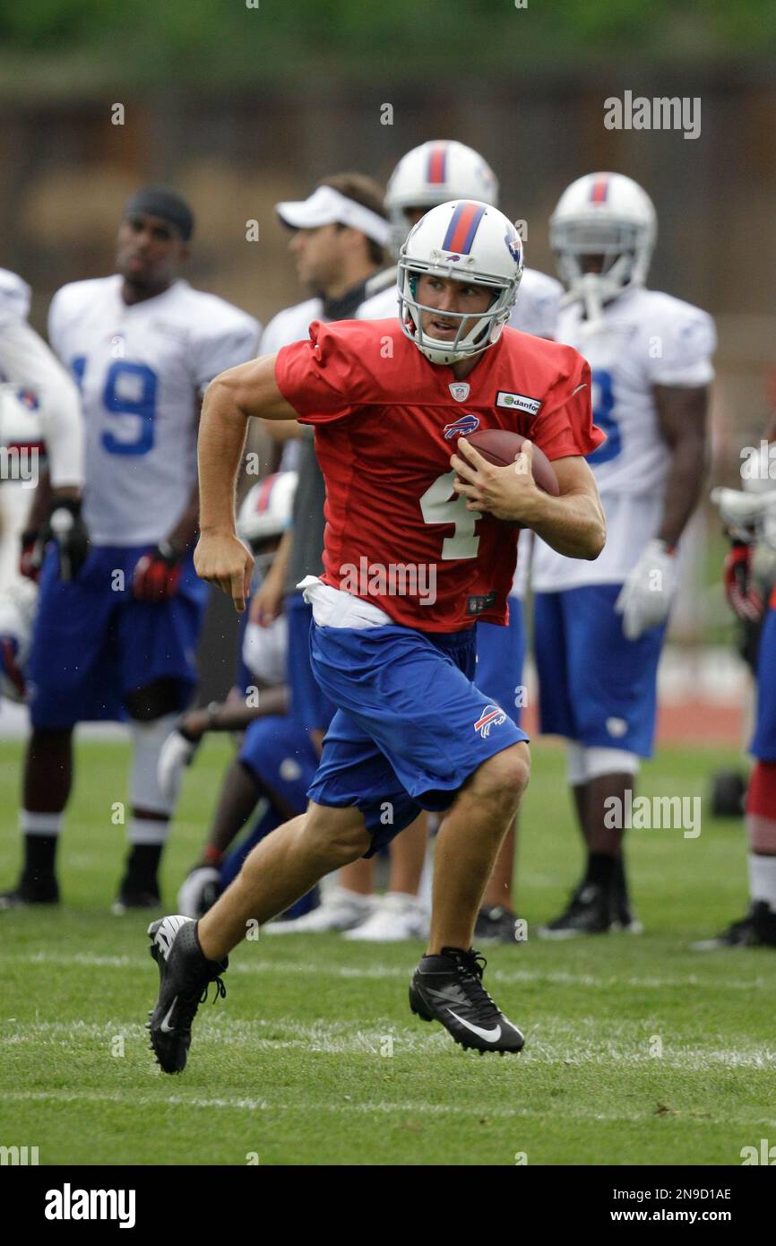 Buffalo Bills' Tyler Thigpen in action during NFL football training ...