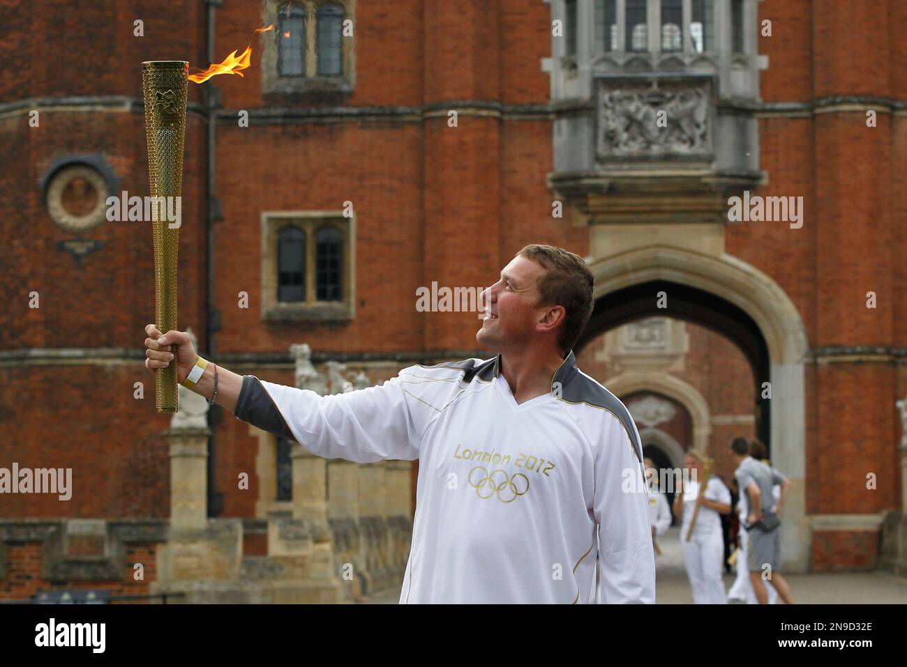 Four-time Olympic rowing gold medallist Matthew Pinsent poses at the ...