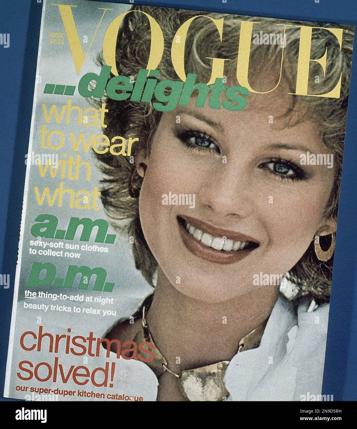 The cover of Vogue magazine is shown, Nov. 1976. (AP Photo/Suzanne ...