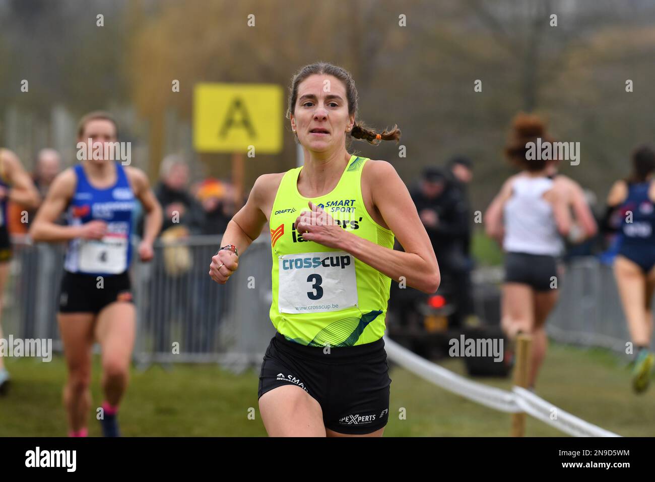 Belgian Nina Lauwaert pictured in action during the women's race at the ...