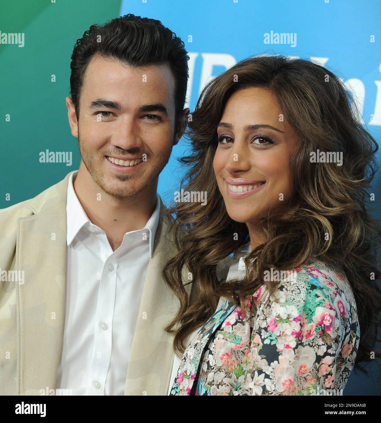 Kevin Jonas and Danielle Jonas attend the second day of NBCUniversal's ...