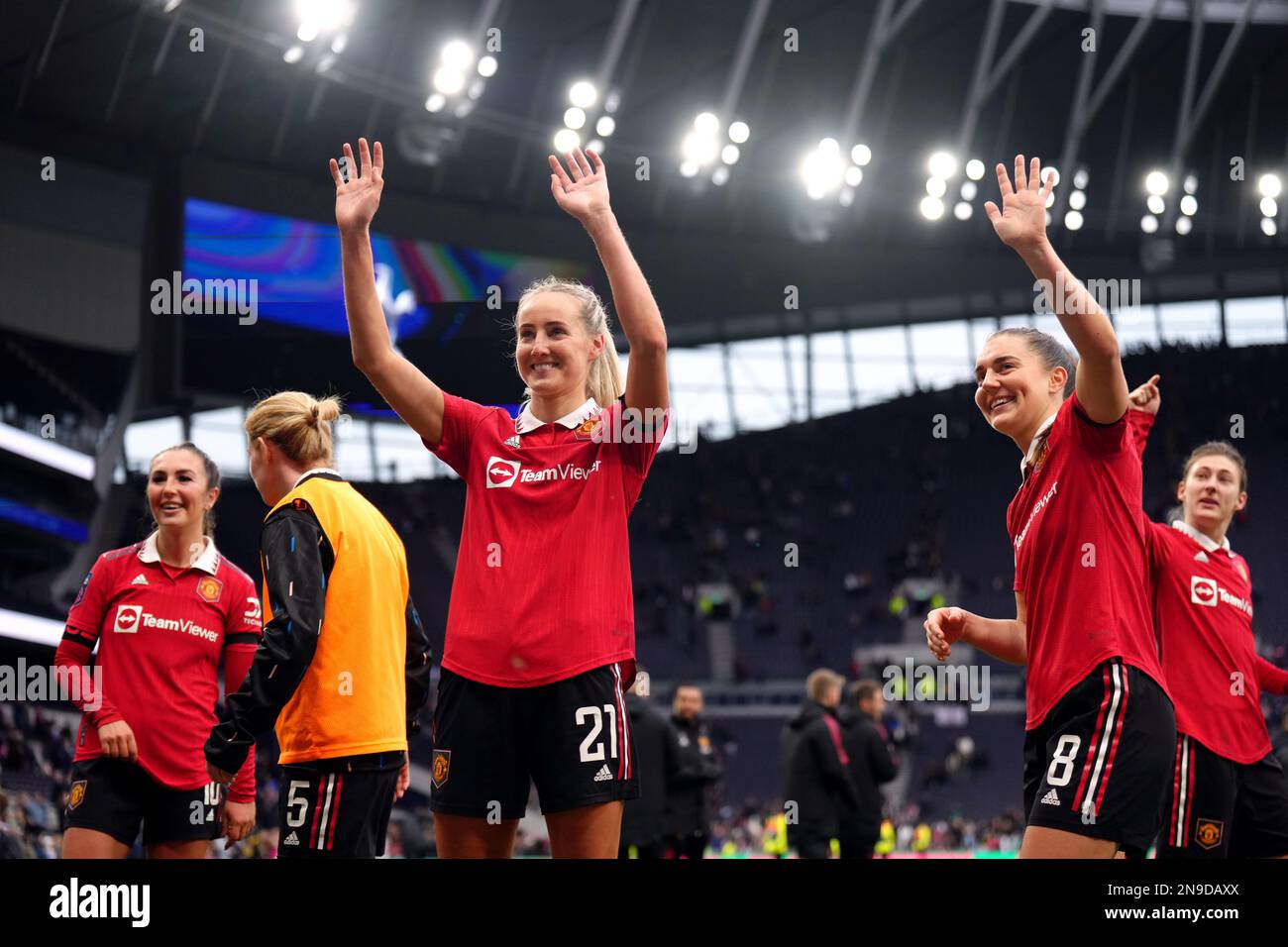 Manchester United's Millie Turner and Vilde Boe Risa after the Barclays ...