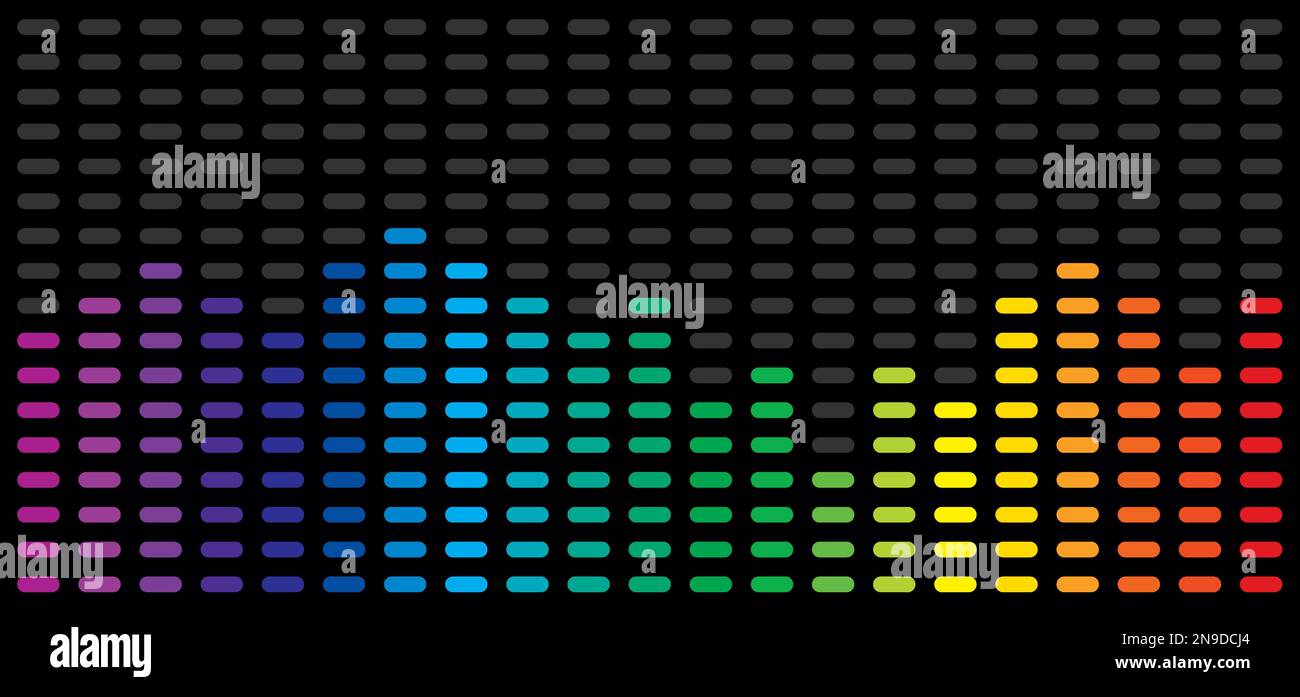 Digital equalizer or equaliser symbol. pulse musical. Music sound wave ...