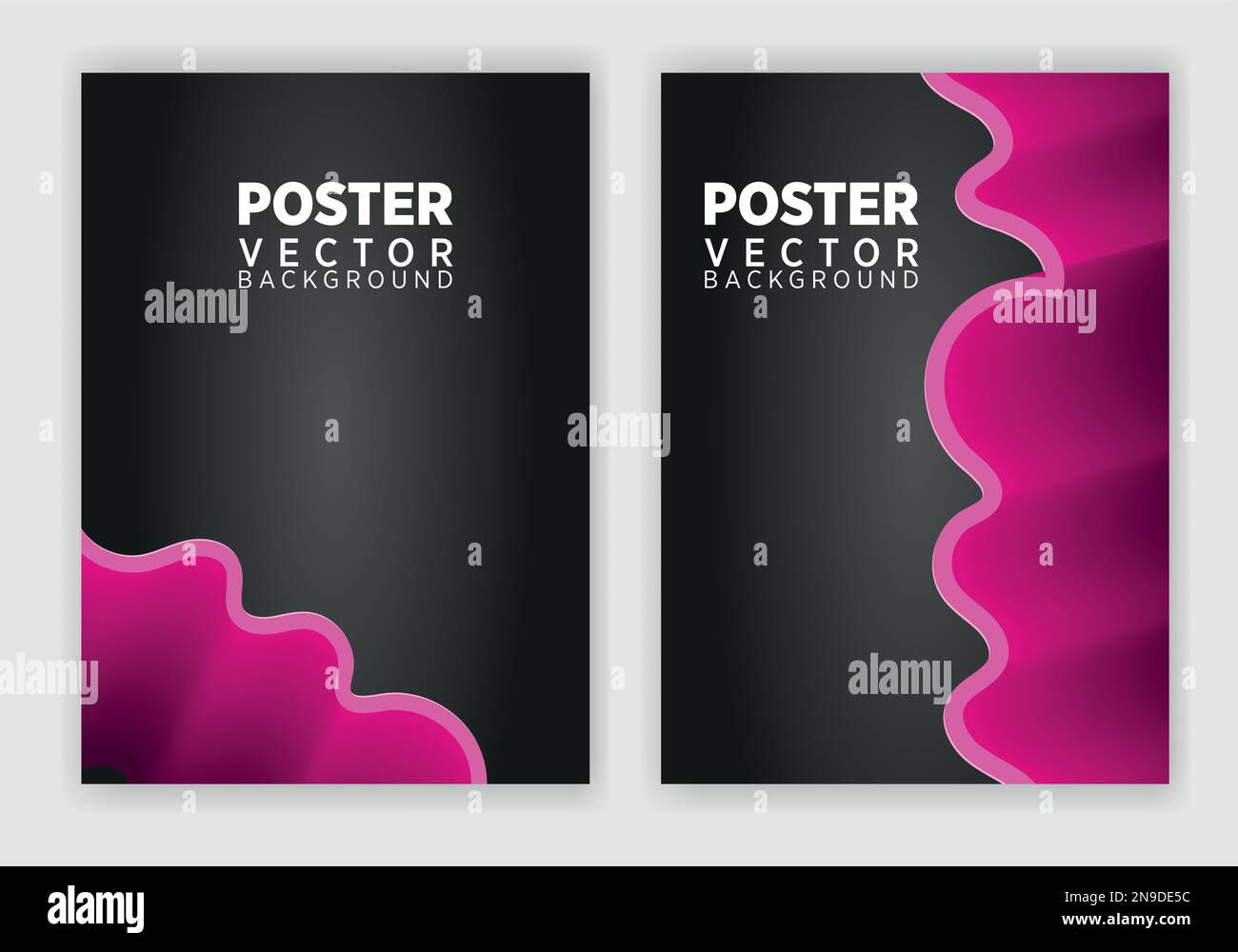 Set of Editable poster template. Can be used for poster, brochure ...