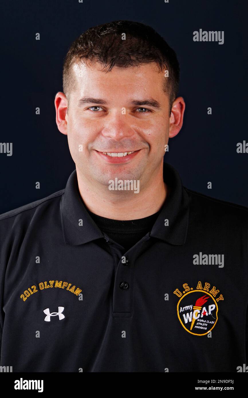 U.S. Army Olympian SFC Keith Sanderson, 25m rapid fire pistol, poses ...
