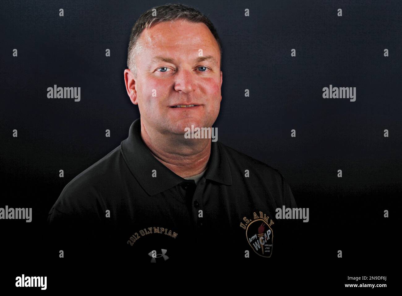 Maj. David Johnson, rifle team coach poses for his picture at the U.S ...