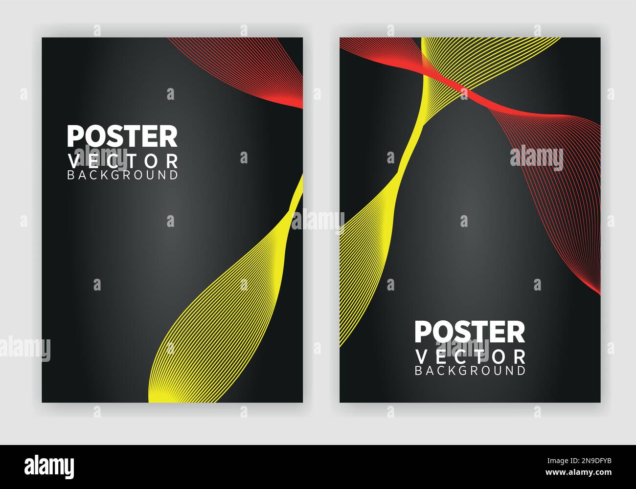 Set of Editable poster template. Can be used for poster, brochure ...