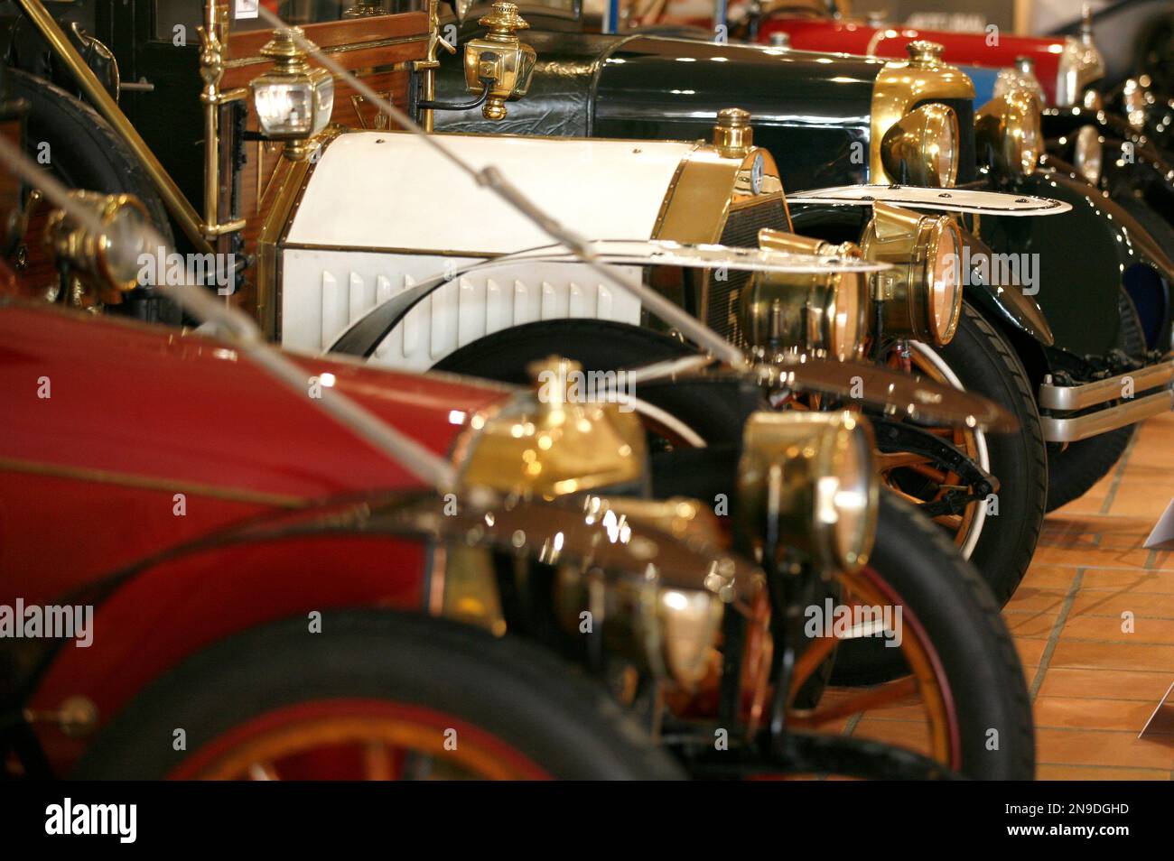 Cars of the collection of Prince Albert II of Monaco displays at the ...