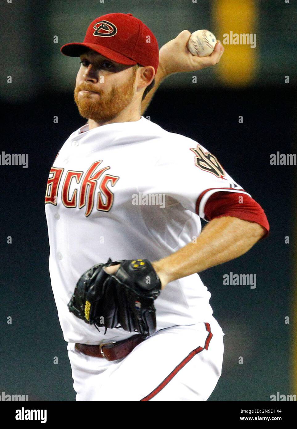 Arizona Diamondbacks pitcher Ian Kennedy delivers against the Colorado ...