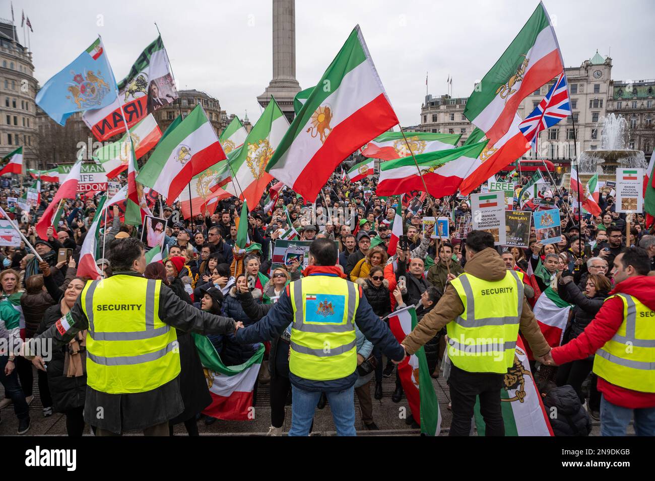 Thousands gathered in Trafalgar Square to show unity against the 44th ...