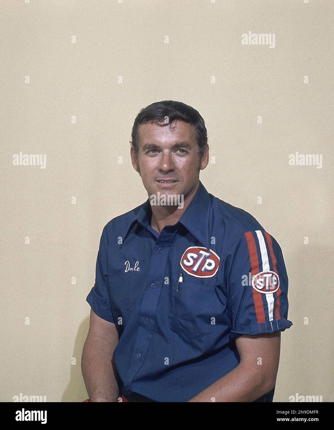 NASCAR racer Richard Petty's crew chief, Dale Inman, poses in uniform ...