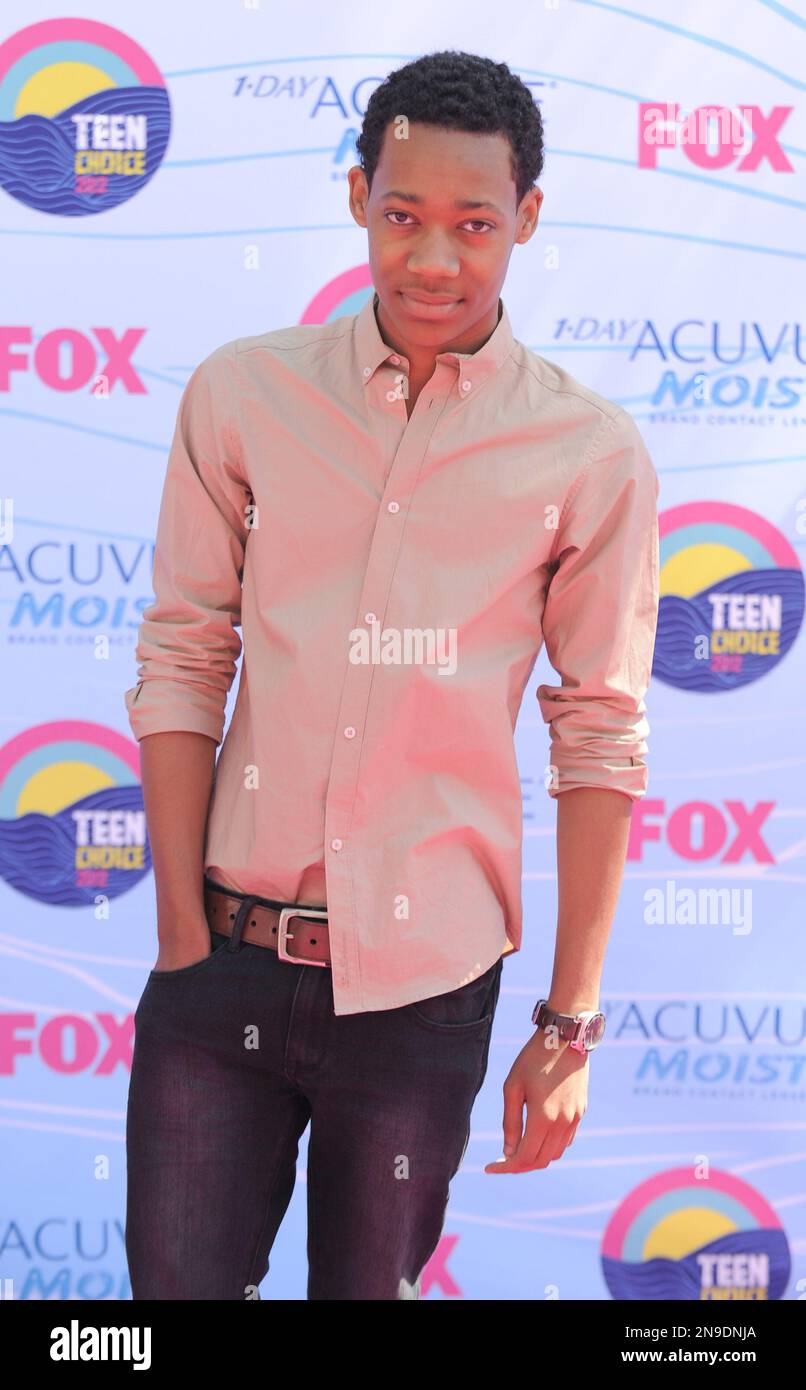 Tyler James Williams arrives at the Teen Choice Awards on Sunday, July ...