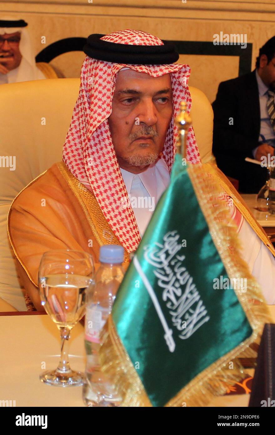 Saudi Foreign Minister Prince Saud al-Faisal attends the Arab Peace ...
