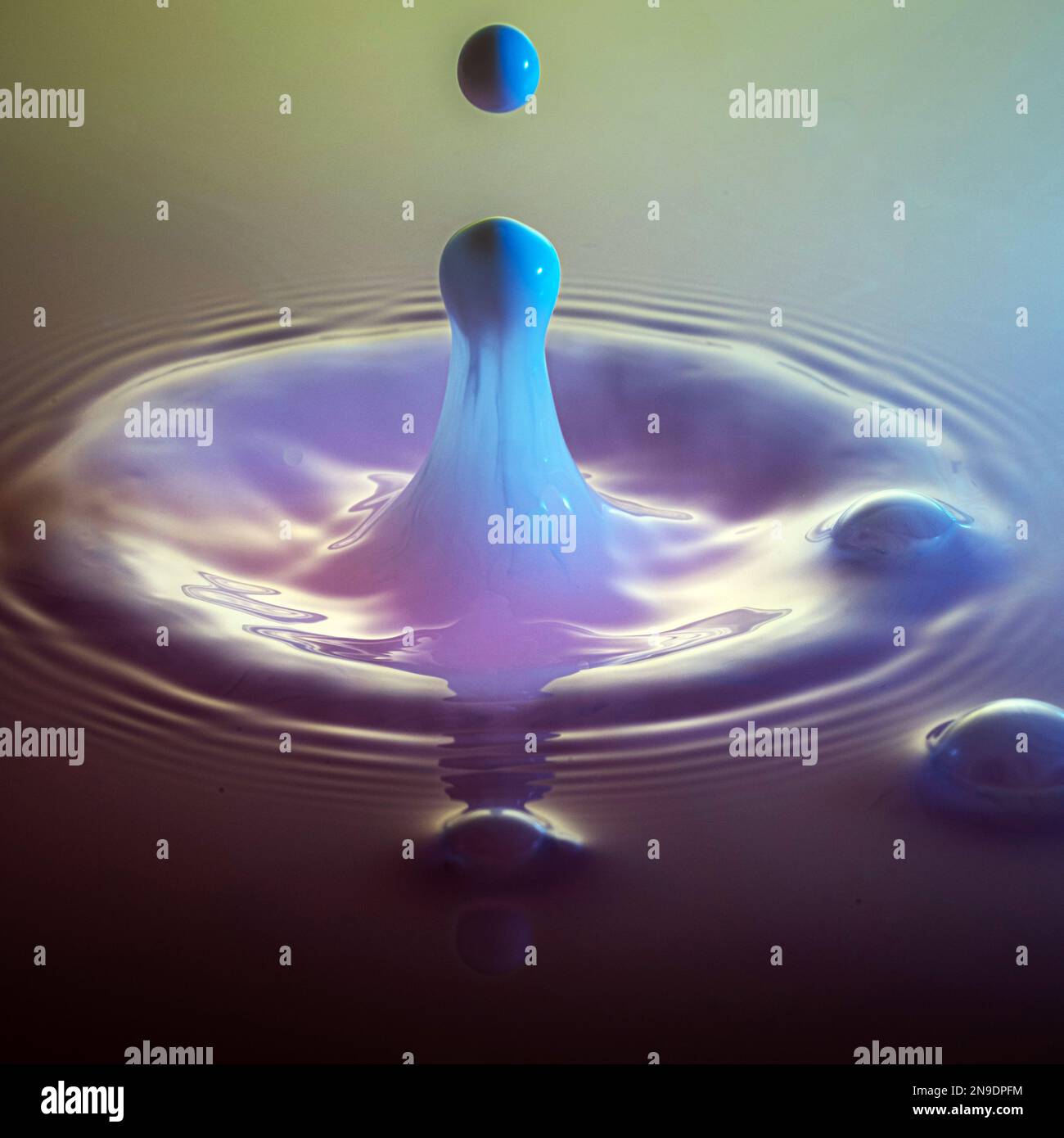 Macro photography water drops photographed with Pluto trigger Stock Photo - Alamy