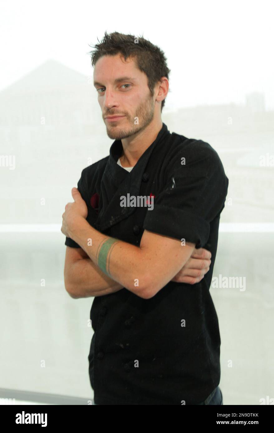 Hell's Kitchen star Brian Merel poses on Saturday, July 21, 2012 in ...