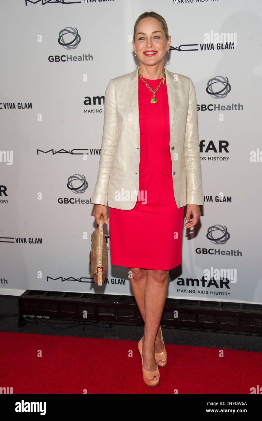 Sharon Stone attends the "Together to End AIDS" amfAR benefit on ...