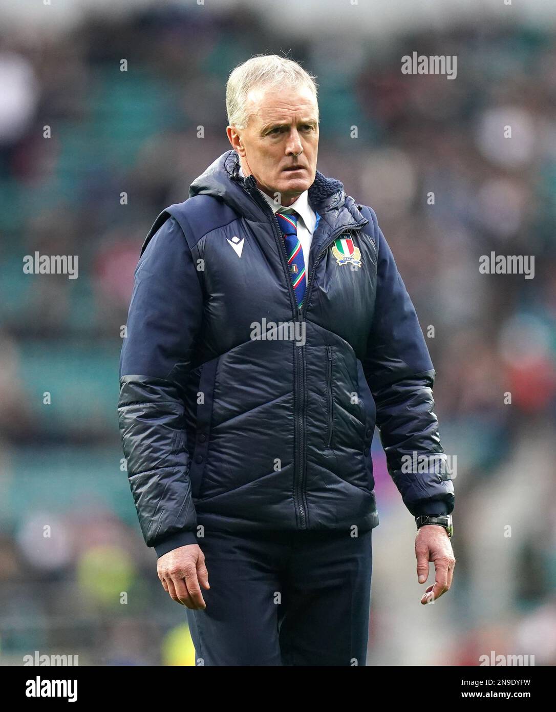 Italy head coach Kieran Crowley prior to the Guinness Six Nations match ...