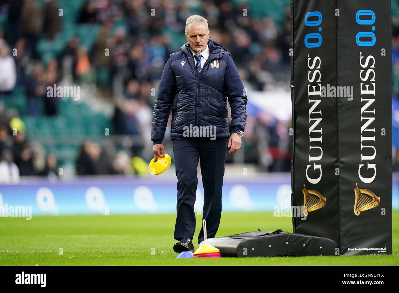 Italy head coach Kieran Crowley prior to the Guinness Six Nations match ...