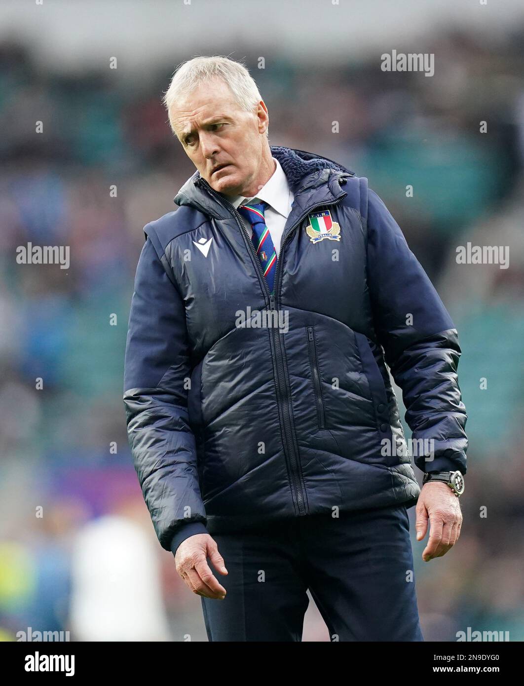 Italy head coach Kieran Crowley prior to the Guinness Six Nations match ...