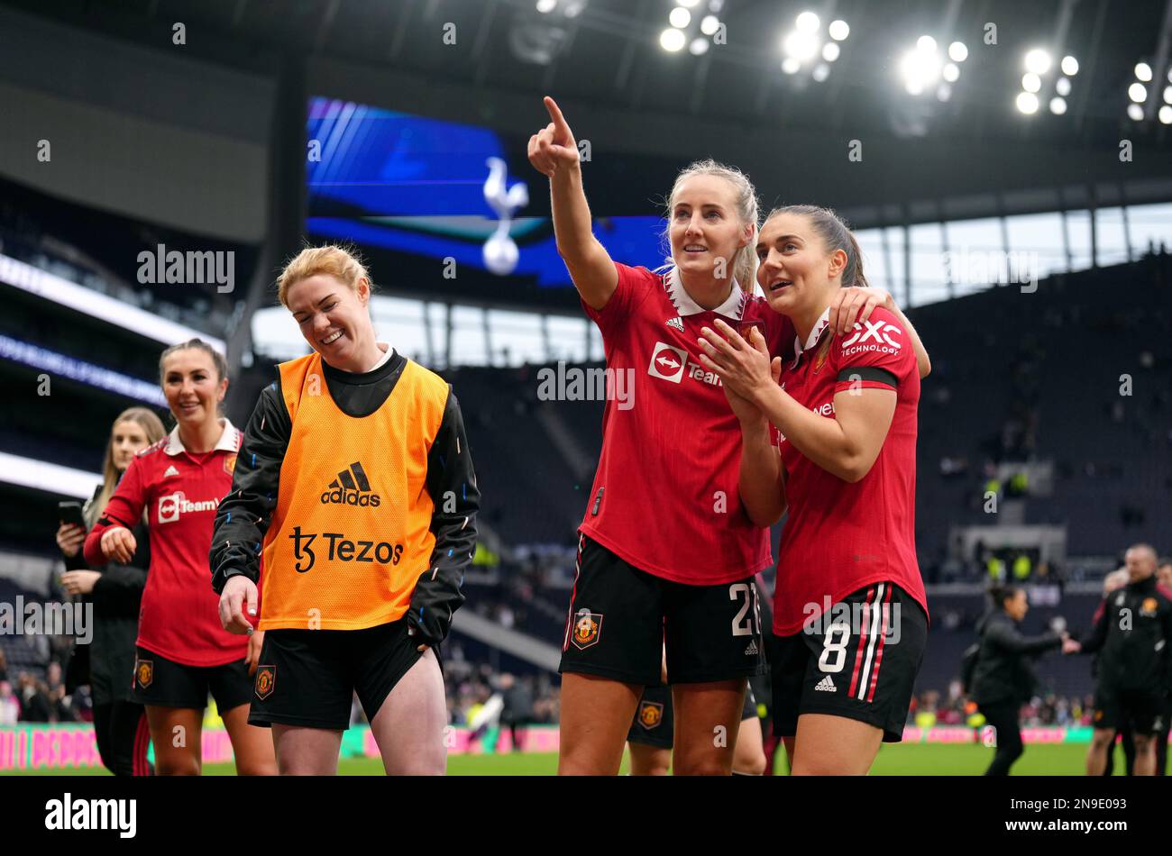 Manchester United's Millie Turner and Vilde Boe Risa after the Barclays ...