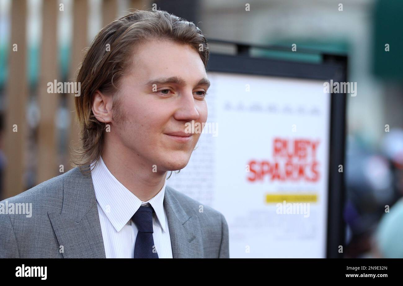 Cast member Paul Dano arrives at the premiere of "Ruby Sparks" on ...