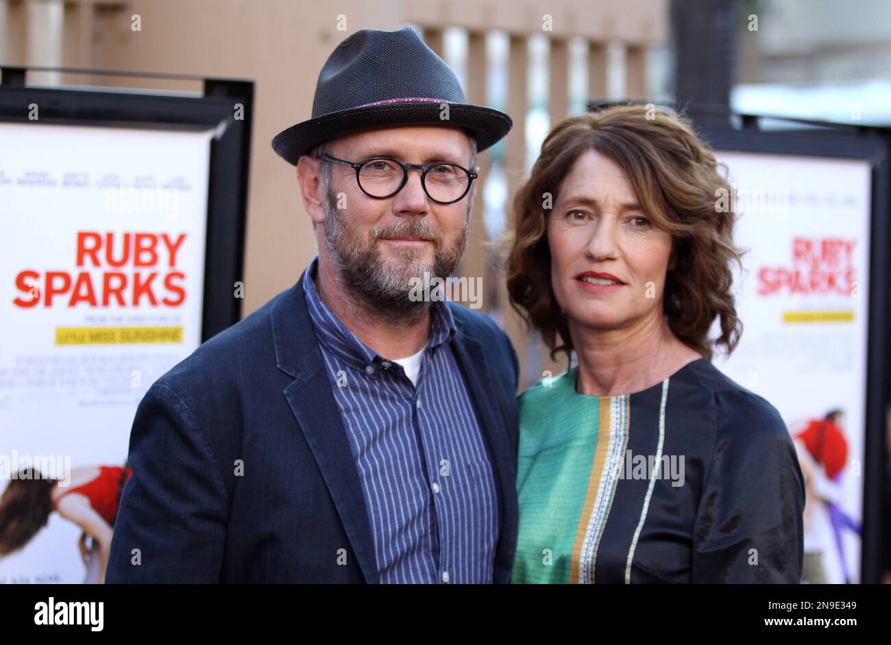 Directors Jonathan Dayton, left, and Valerie Faris arrive at the ...