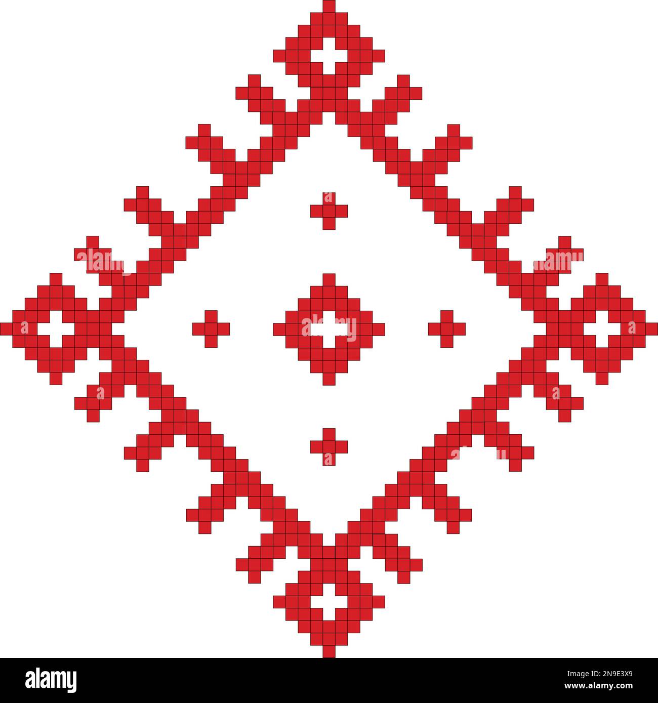 ukrainian ethnic folk pattern on white background. Vector Stock Vector ...