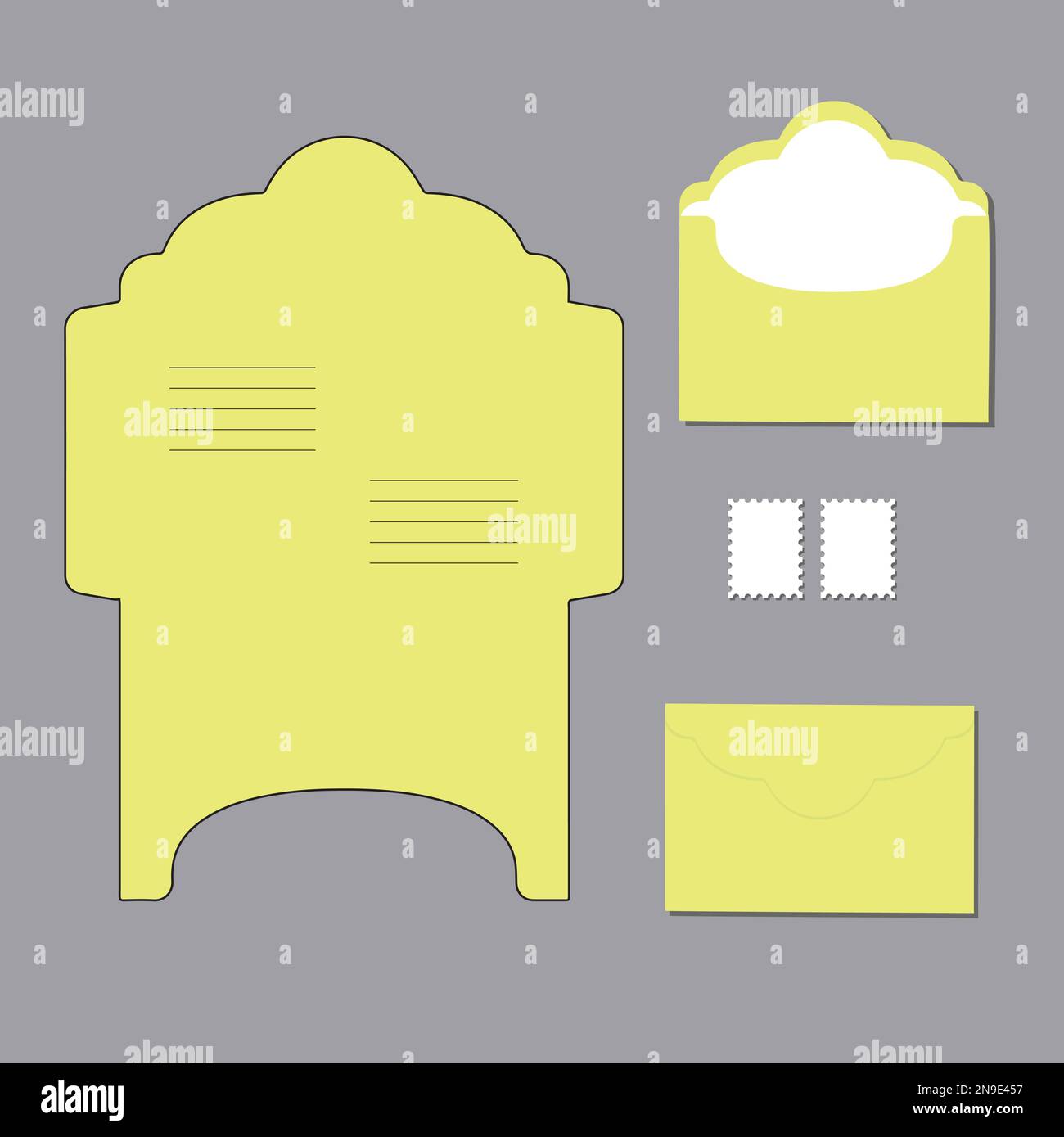 Envelope box in wedding Stock Vector Images - Alamy
