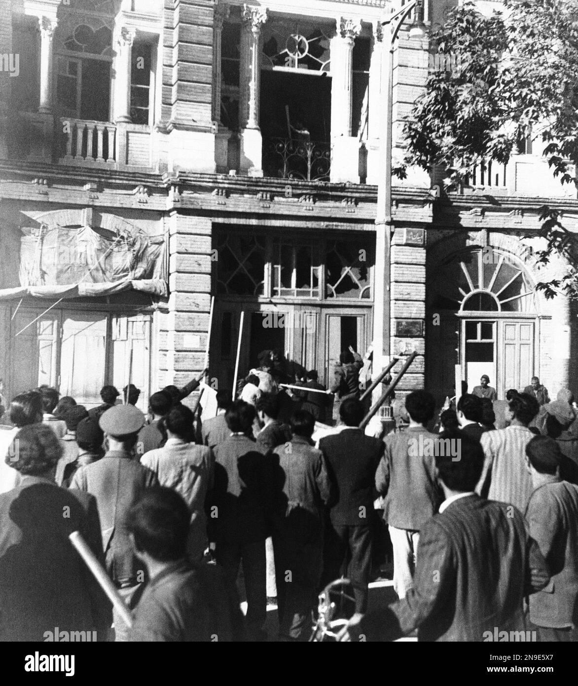 A mob of Mossadeo sympathizers storms the Communist “peace partisan ...