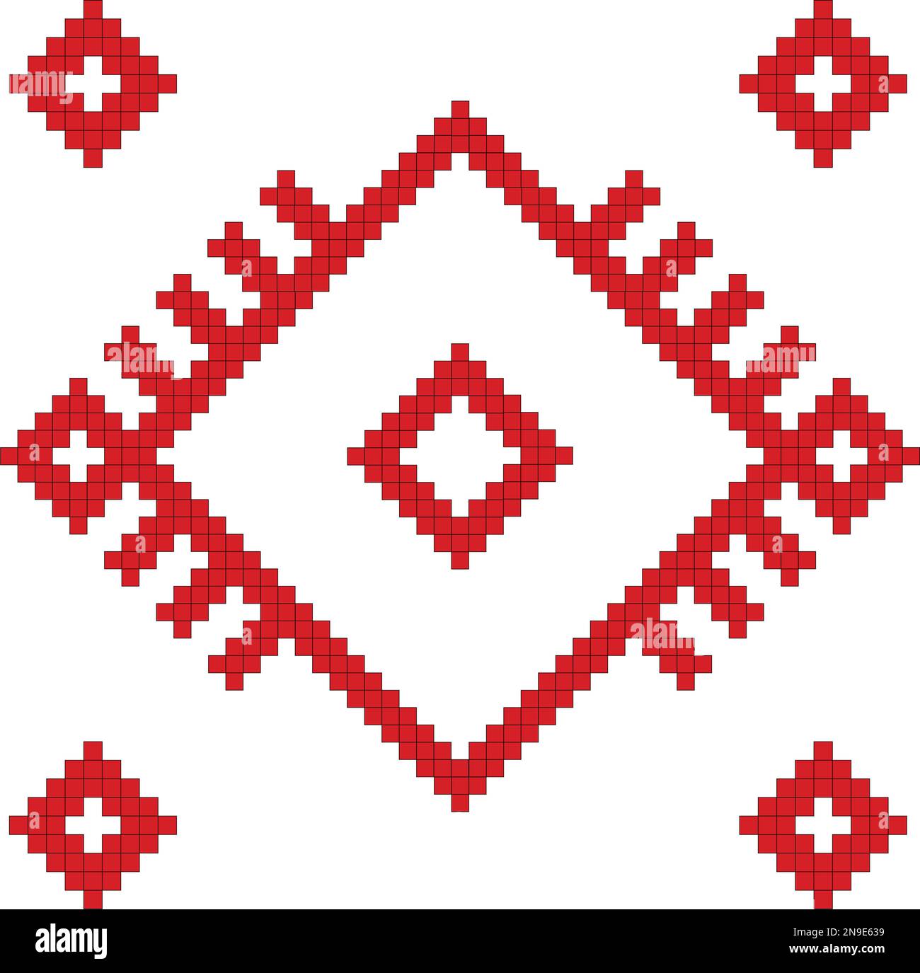 ukrainian ethnic folk pattern on white background. Vector Stock Vector ...