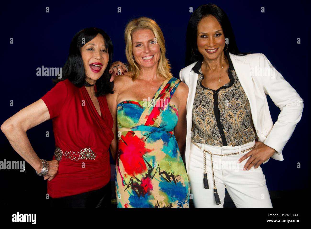 Models China Machado, left to right, Kim Alexis and Beverly Johnson ...