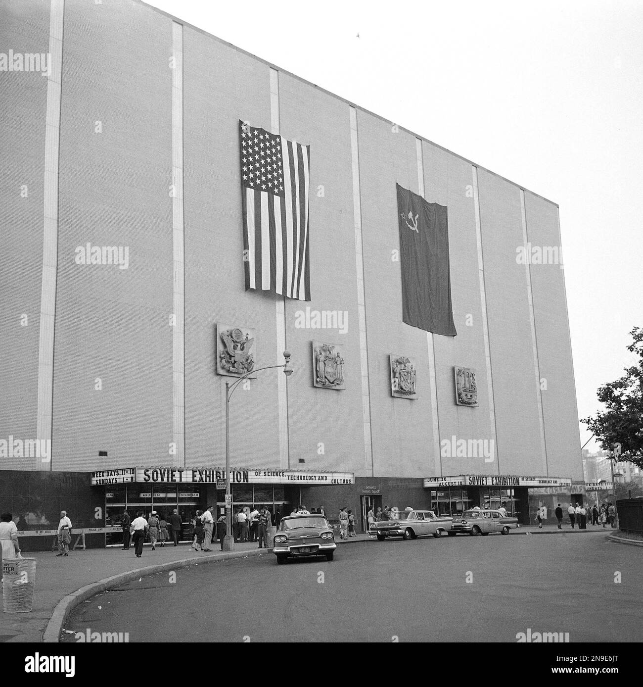 Flags of the United States and the Union of Soviet Socialist Republics ...