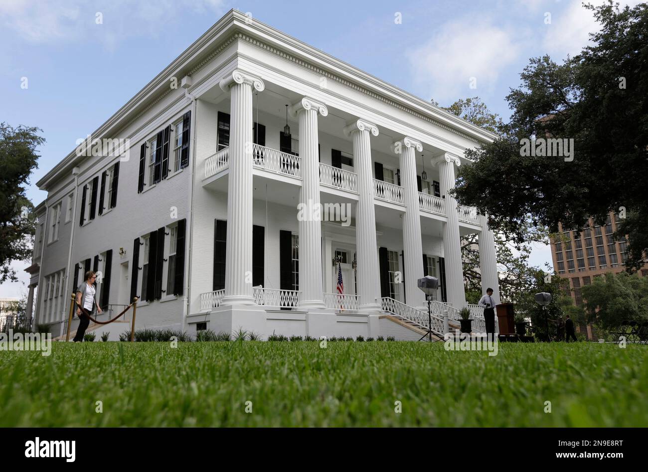The restored Texas Governor's Mansion is seen Wednesday, July 18, 2012 ...