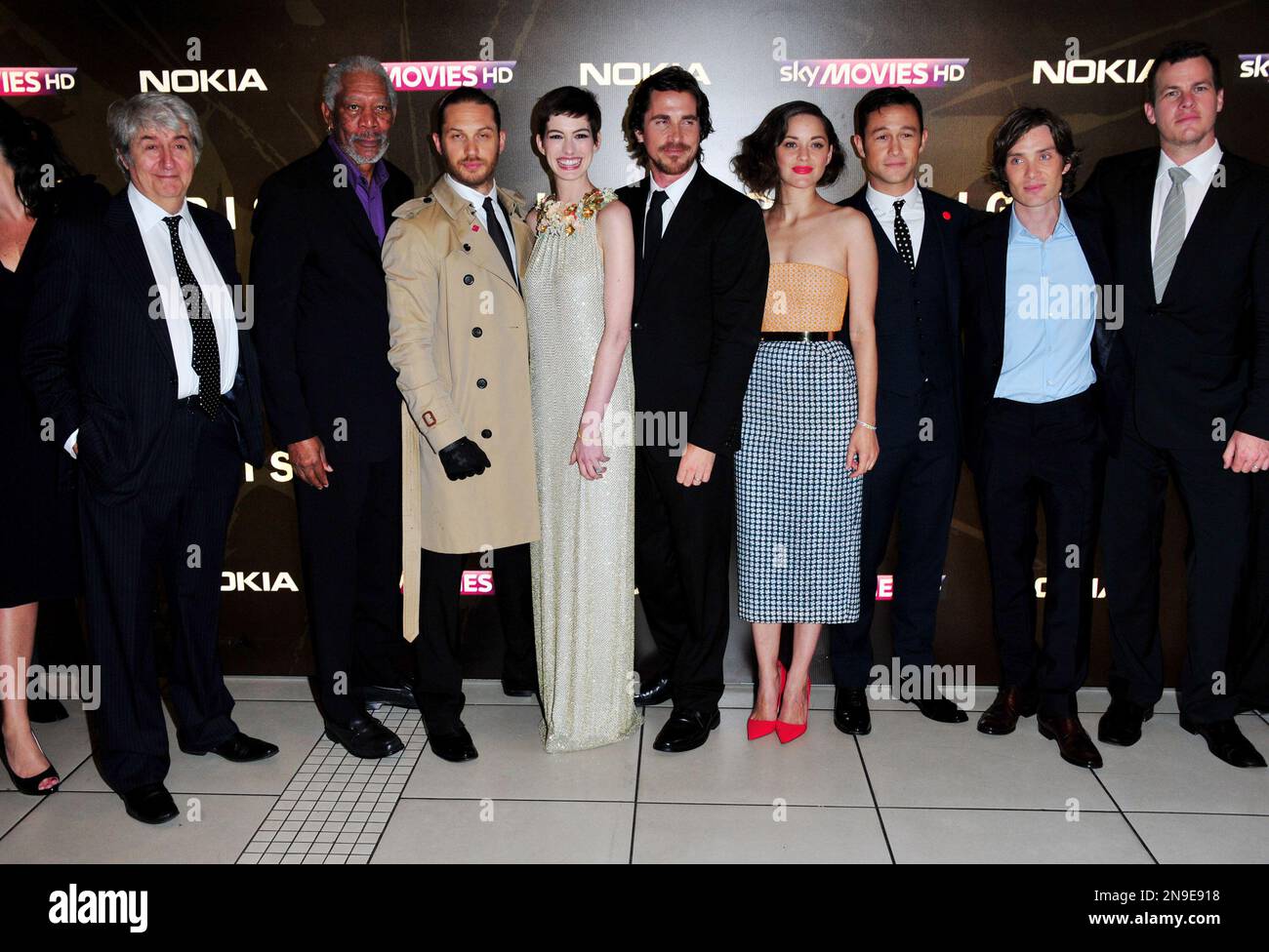 Tom Conte, Morgan Freeman, Tom Hardy, Anne Hathaway, Christian Bale ...