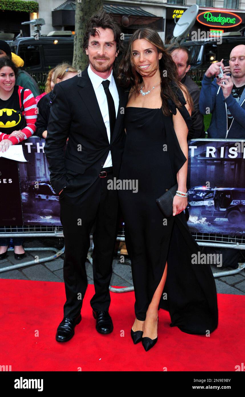 Christian Bale, Sibi Blazic arrives at the Batman - The Dark Knight ...