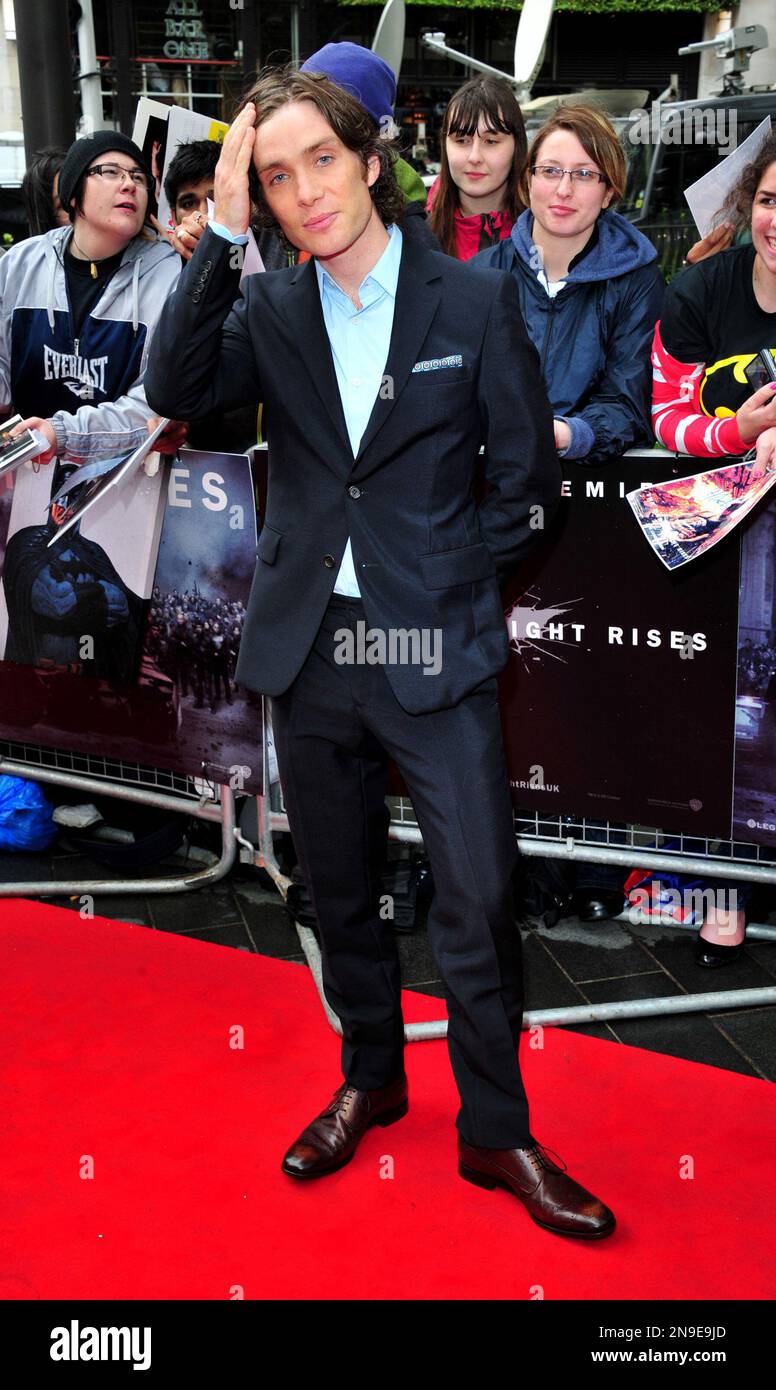 Cillian Murphy arrives at the Batman - The Dark Knight Rises European ...