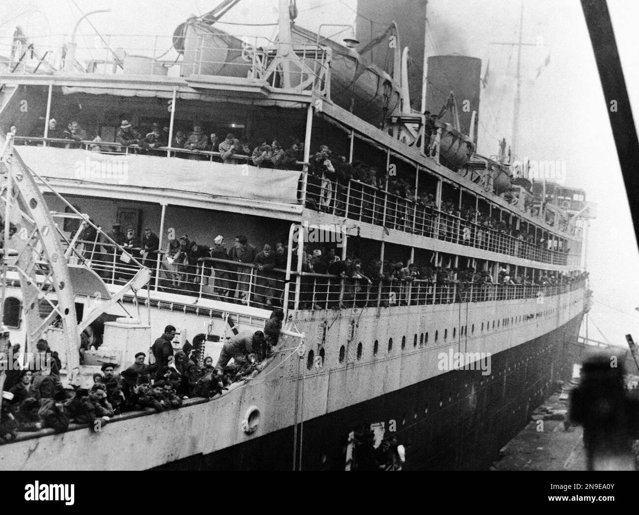 The French vessel Andre Lebon arrives at Toulon, France on Jan. 10 ...