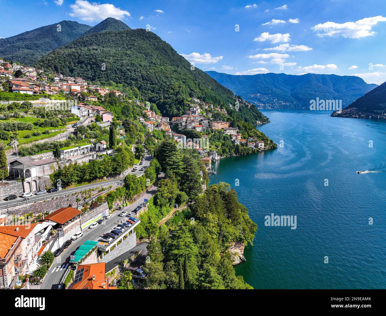 Lago di como map hi-res stock photography and images - Alamy