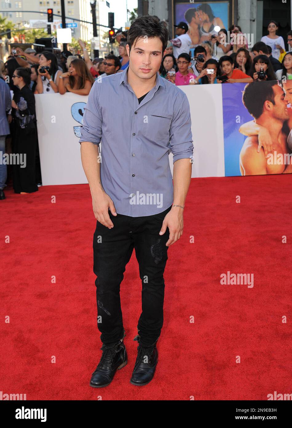 Cody Longo arrives at the premiere of "Step Up Revolution" on Tuesday ...