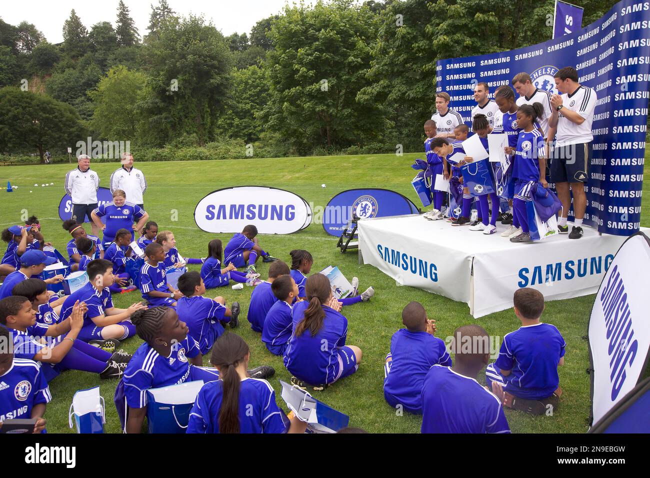 COMMERCIAL IMAGE - Youth Coaches and campers are pictured following he ...