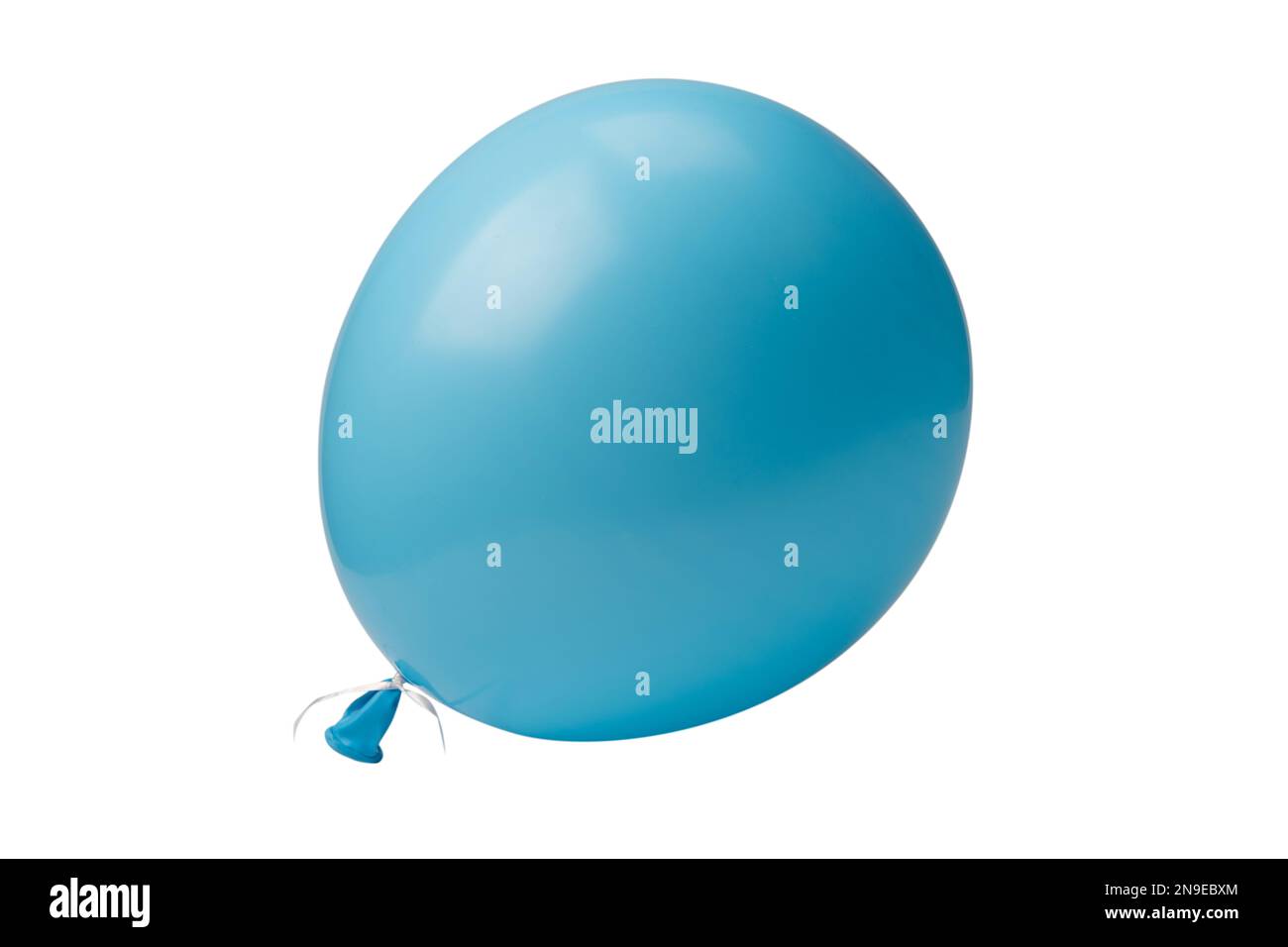 Blue ballon isolated on a white background. Copy space Stock Photo - Alamy