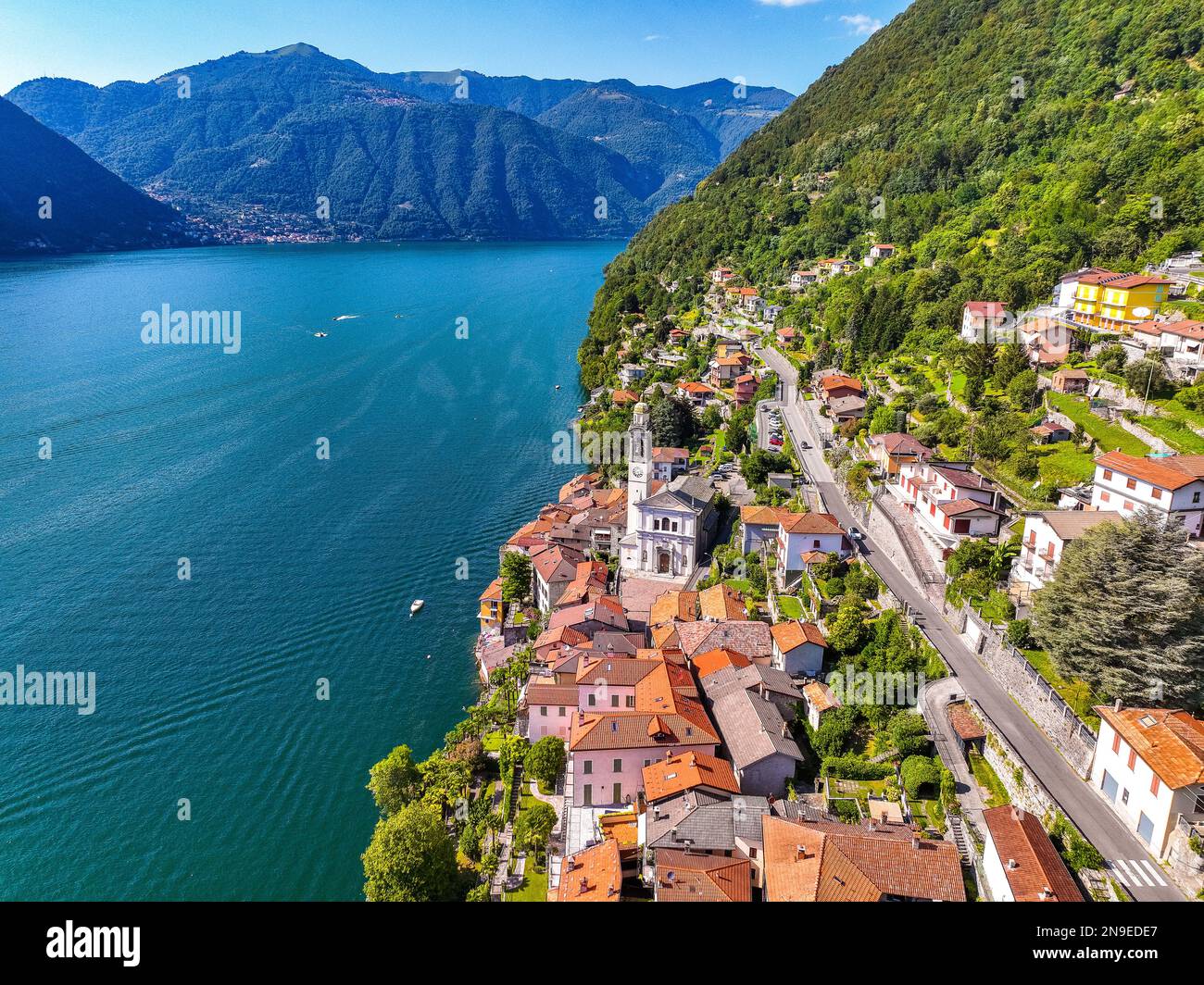 Lago di como map hi-res stock photography and images - Alamy