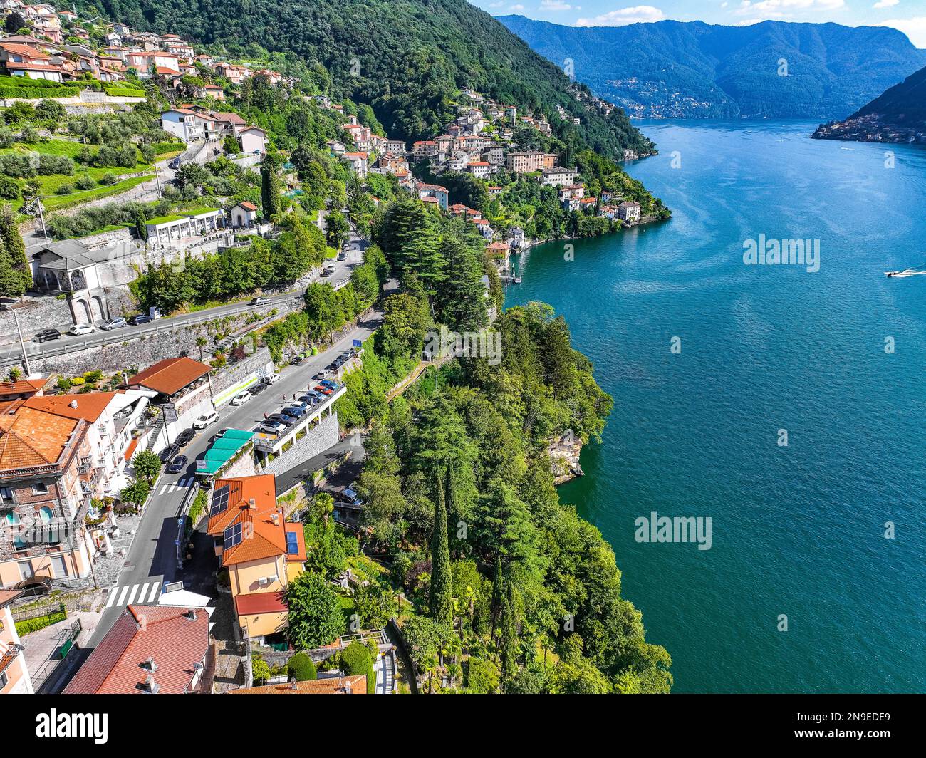 Lago di como map hi-res stock photography and images - Alamy